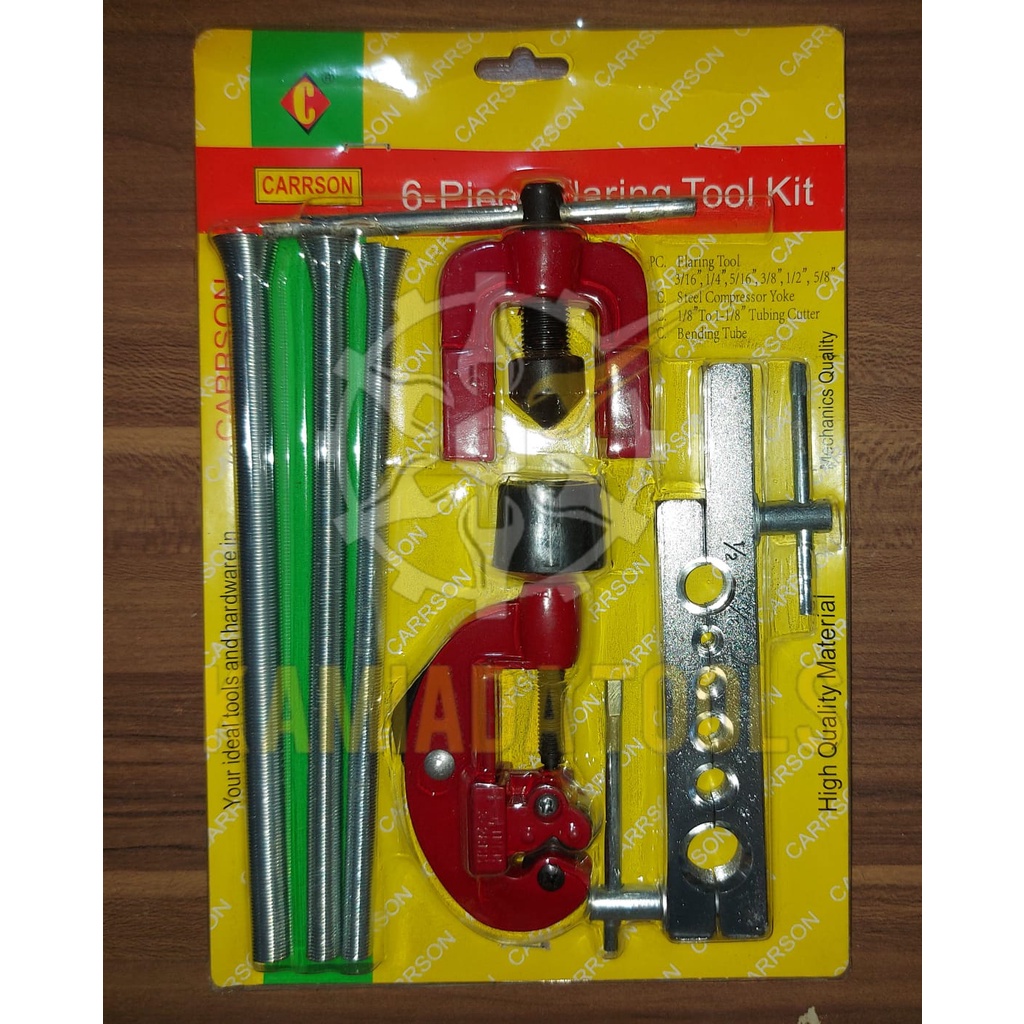 Jual Pemekar Pipa AC CARRSON (6pcs)/Flaring AC/Tubing tool kit | Shopee ...