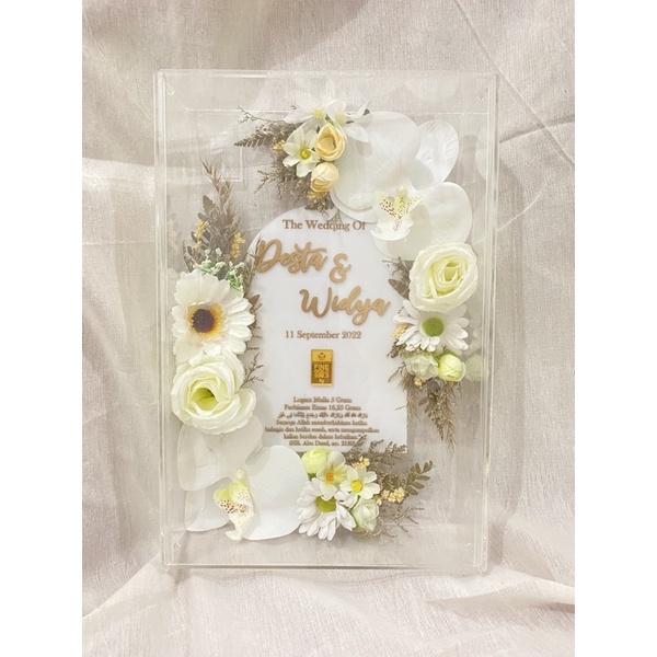 Jual (20x30cm)Mahar akrilik transparan/WAJIB BACA DESKRIPSI/Mahar ...