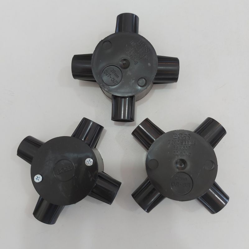 Jual X DUS TEE DUS CABANG 4 BOSS 20MM X DOS XDOS XDUS HITAM SAMBUNGAN ...