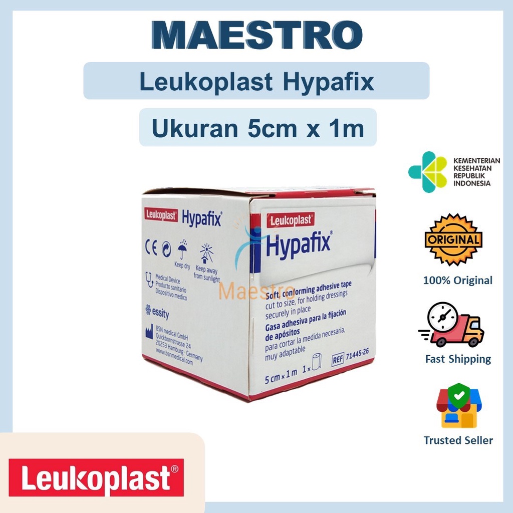 Jual Leukoplast Hypafix 5cm x 1m 5x1 Plester Luka Adhesive Tape BSN 5 x 1 | Shopee Indonesia