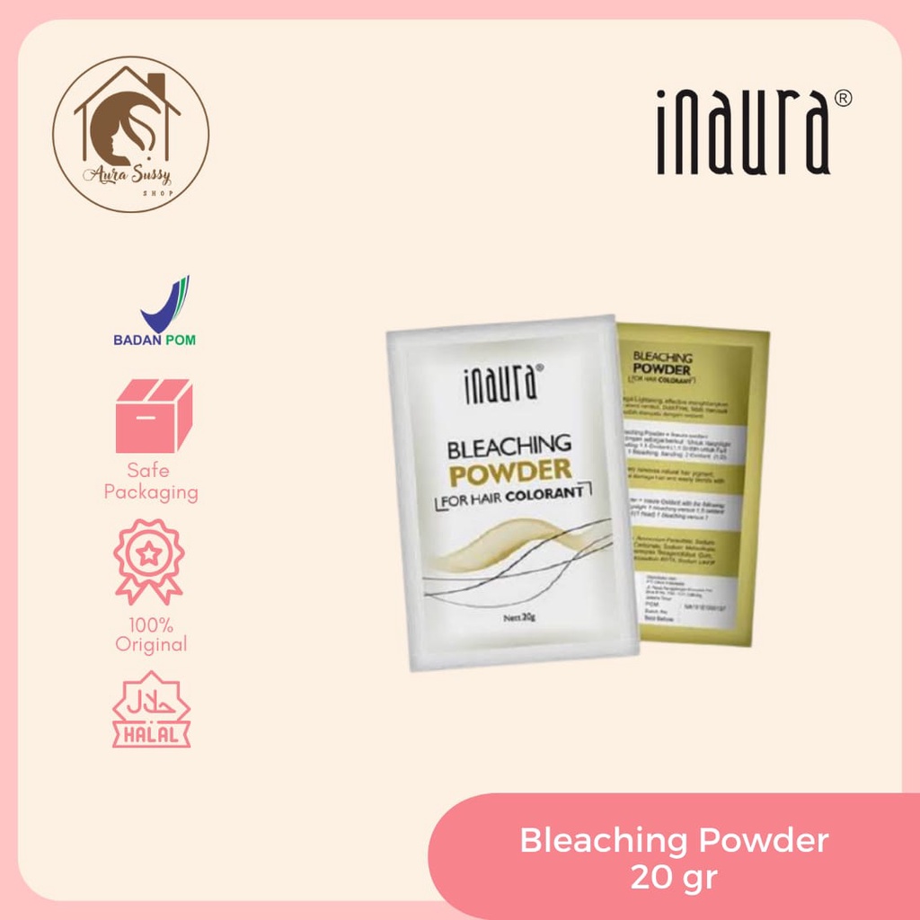 Jual Aura Sussy || Inaura Bleaching Powder Sachet 20gr | Shopee Indonesia