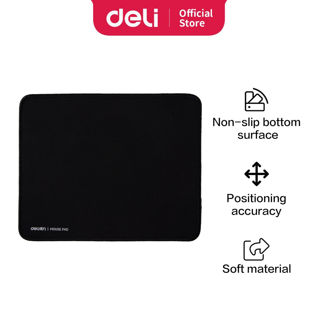 Jual Deli Mouse Pad Mousepad Komputer 250*200*3mm Polos dan Bergambar ...