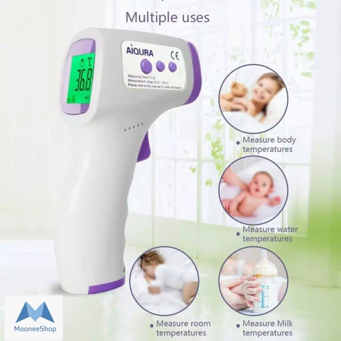 Jual Termometer- Thermometer Infrared Termometer Termogun 3 Warna Led ...