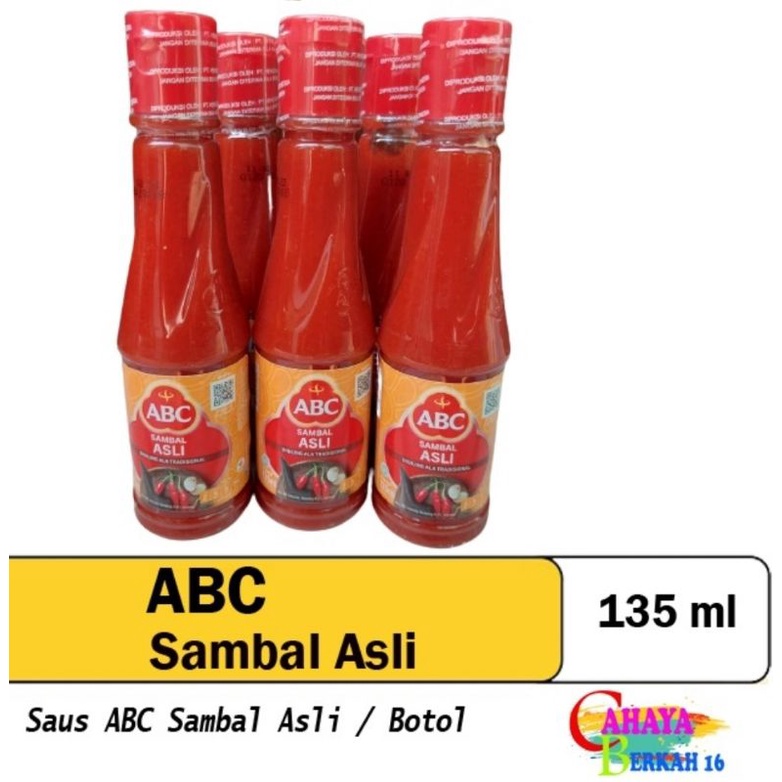 Jual Saus Sambal Asli ABC 135ml per botol | Shopee Indonesia