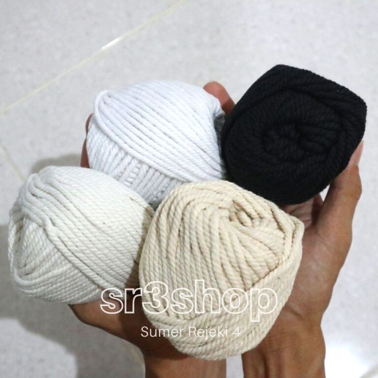 Jual Tali Katun Macrame 1 kg (10 gulung) | Tali macrame | Shopee Indonesia