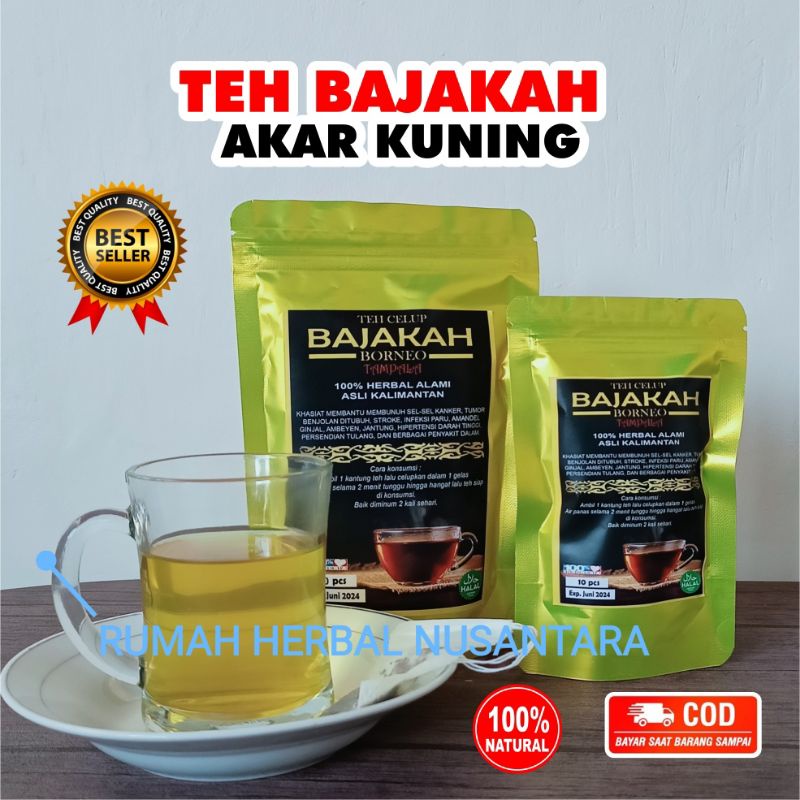 Jual Teh bajakah akar kuningn / teh akar bajakah kuning isi 20/ bajakah ...