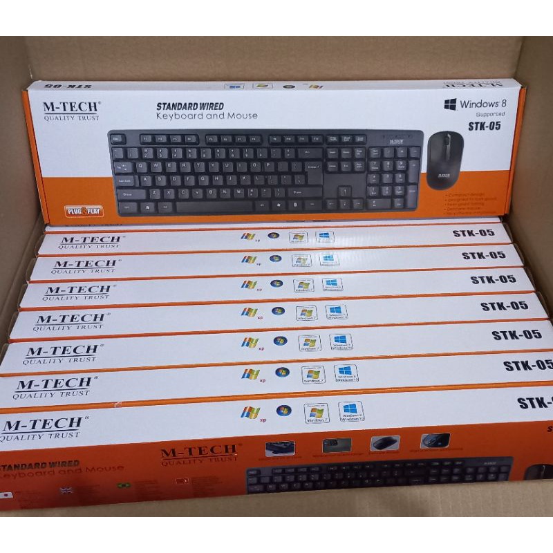 Jual Paket Keyboard + Mouse usb M-tech Mtk-05 Combo | Shopee Indonesia