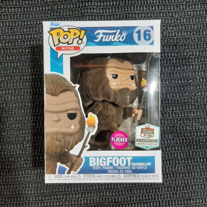 Jual Funko Pop! MYTHS : BIGFOOT (MARSHMALLOW) (FLOCKED) #16 (Funko HQ ...