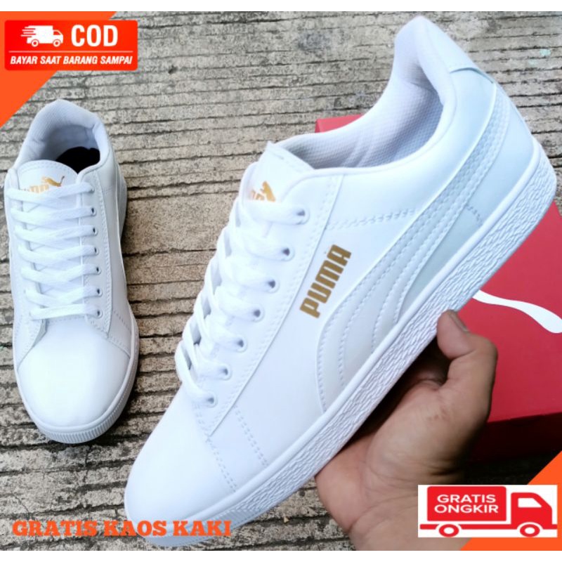 Jual Sepatu Ukuran Jumbo FULLWHITE Big Size 44 45 46 47 48 Casual ...