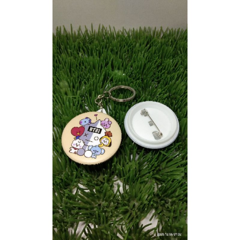 Jual GANTUNGAN KUNCI BT21, BROS PIN BT21 Glossy 44mm | Shopee Indonesia