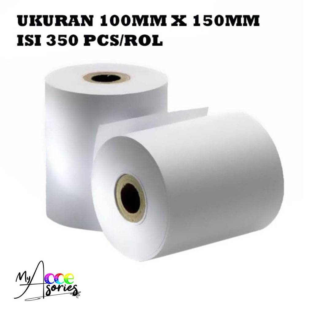 Jual Kertas resi Label Sticker Direct Thermal A6 10x15cm 100x150mm ...