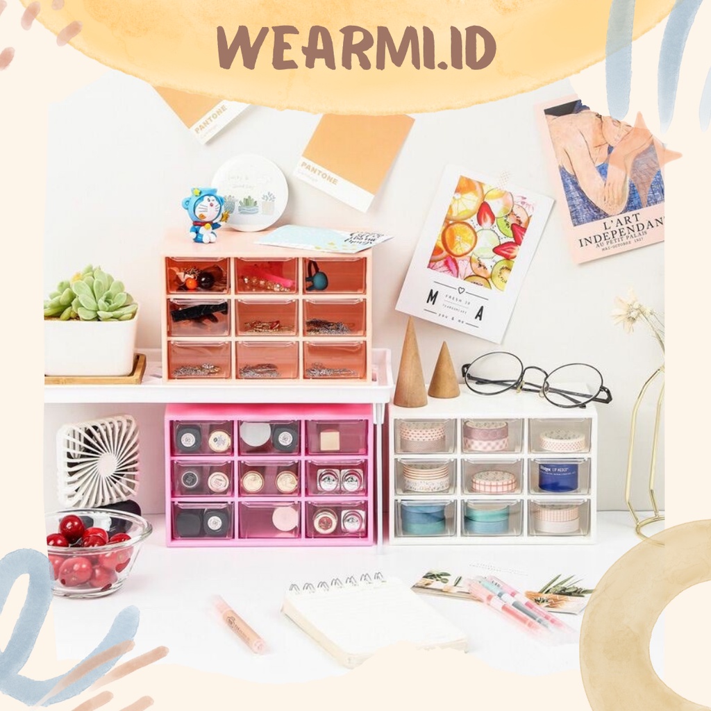 Jual Rak Kotak Mini Korean Aesthetics 9 sekat Serbaguna Perhiasan ...