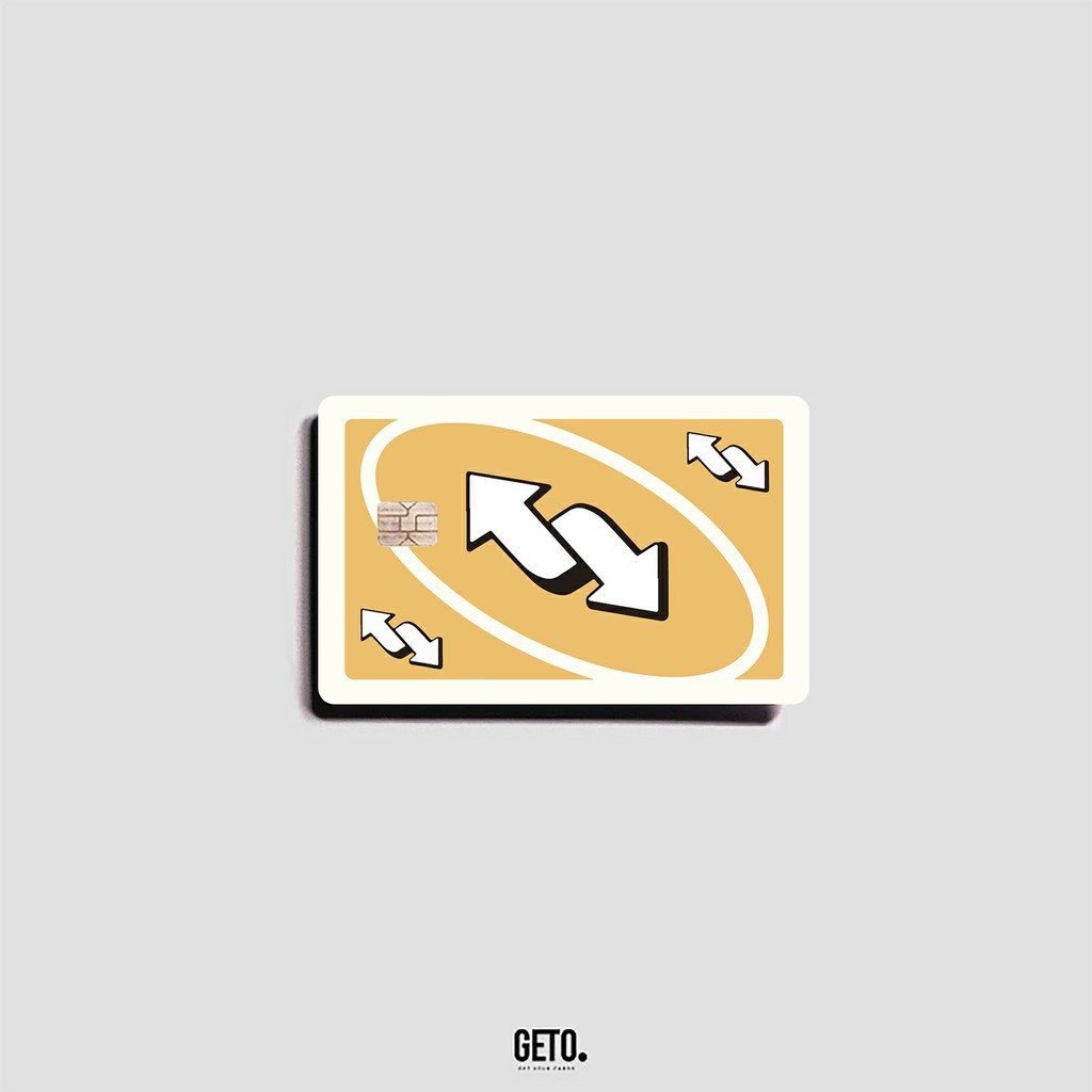 Jual Stiker Sticker Skin Kartu Atm Uno Reverse Series | Getocard ...