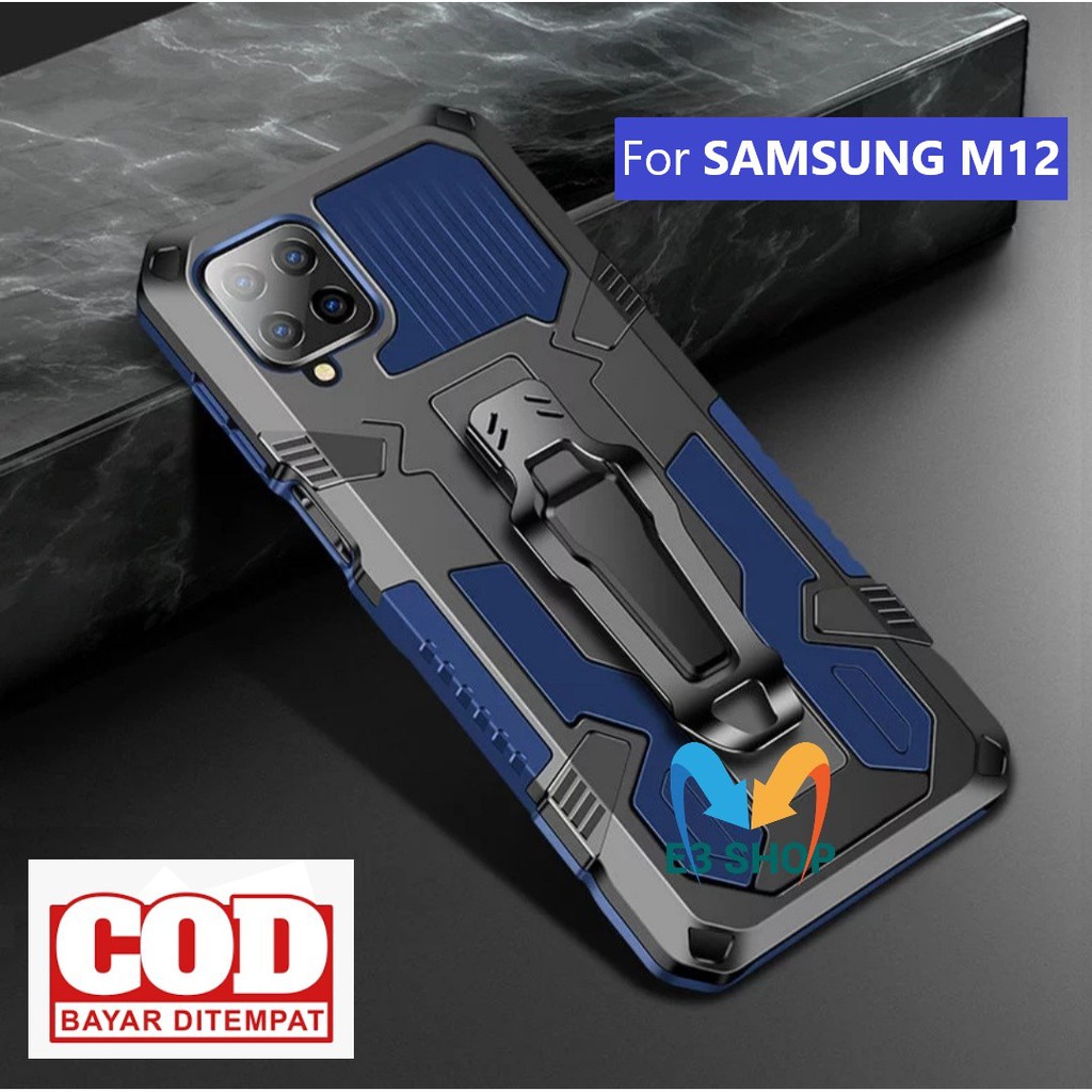 Jual CASE HP SAMSUNG M12 CASING STANDING BACK KLIP HARD CASE HP ROBOT ...