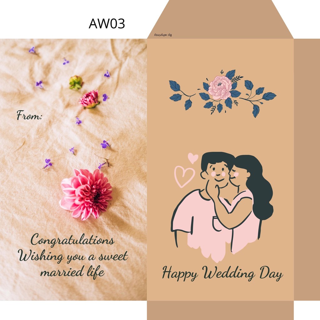 Jual (AW) Amplop Nikahan Kondangan Wedding / Amplop Karakter Lucu ...