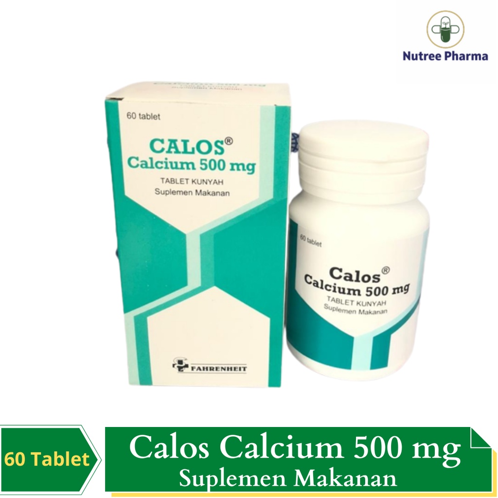 Jual ⚡MURAH & DIJAMIN ORI⚡ CALOS | CALITOZ CALCIUM TABLET 500 MG - ISI ...