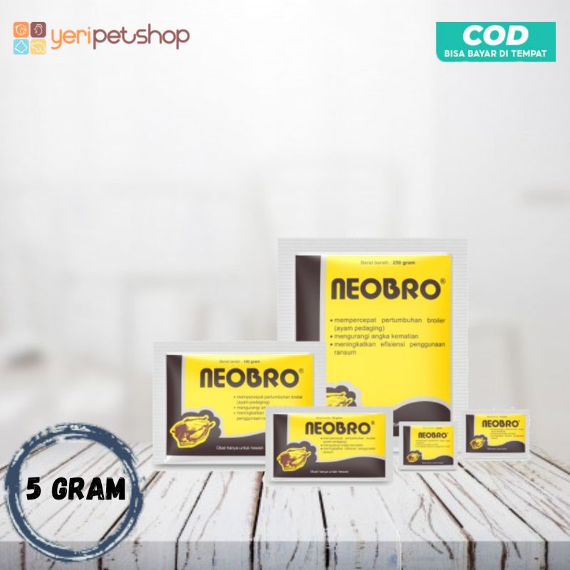 Jual Neobro 5 Gram Vitamin Penambah Nafsu Penggemuk Ayam Broiler ...
