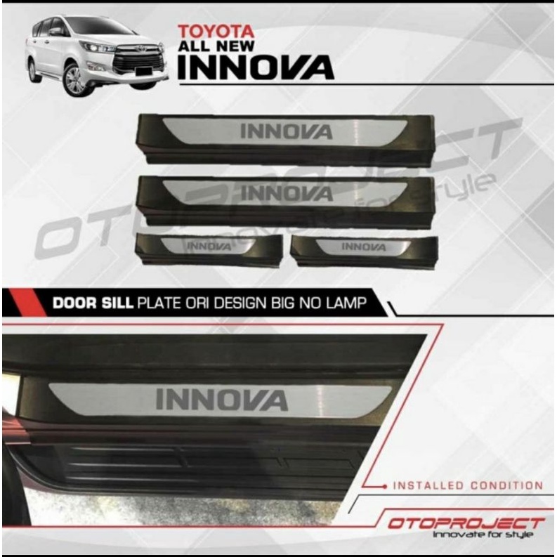 Jual OTOPROJECT Door Sillplate / Sill Plate Pintu Big Innova Reborn ...