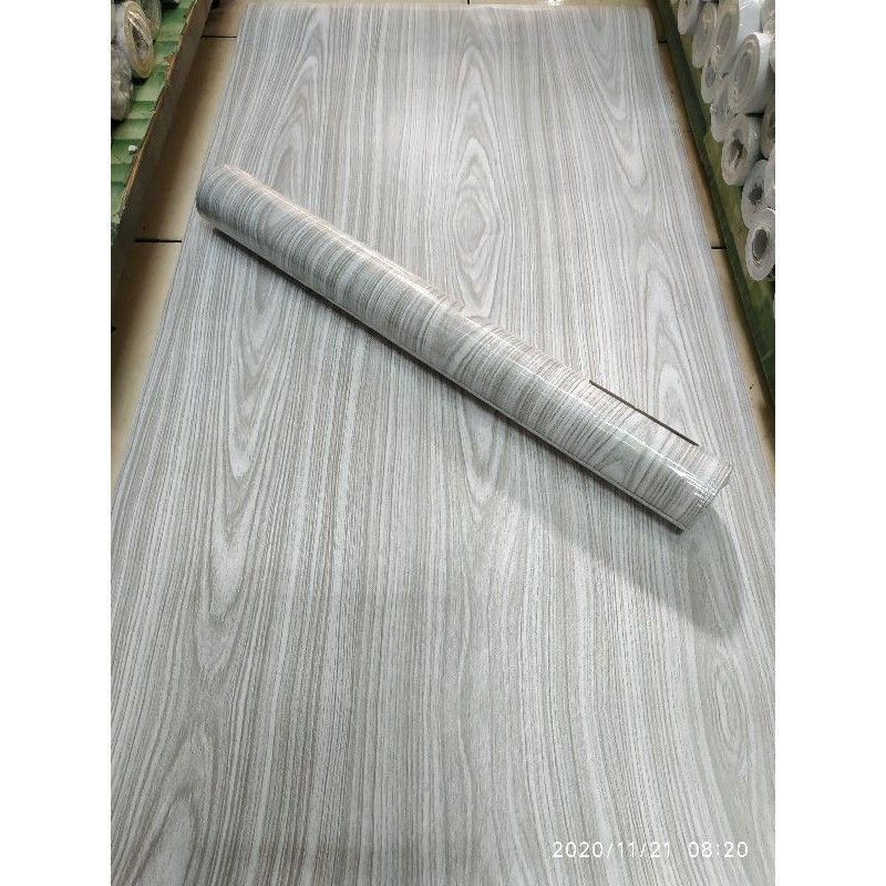 Jual KAYU ABU - ABU Wallpaper Sticker dinding Motif Kayu Serat Abu ...