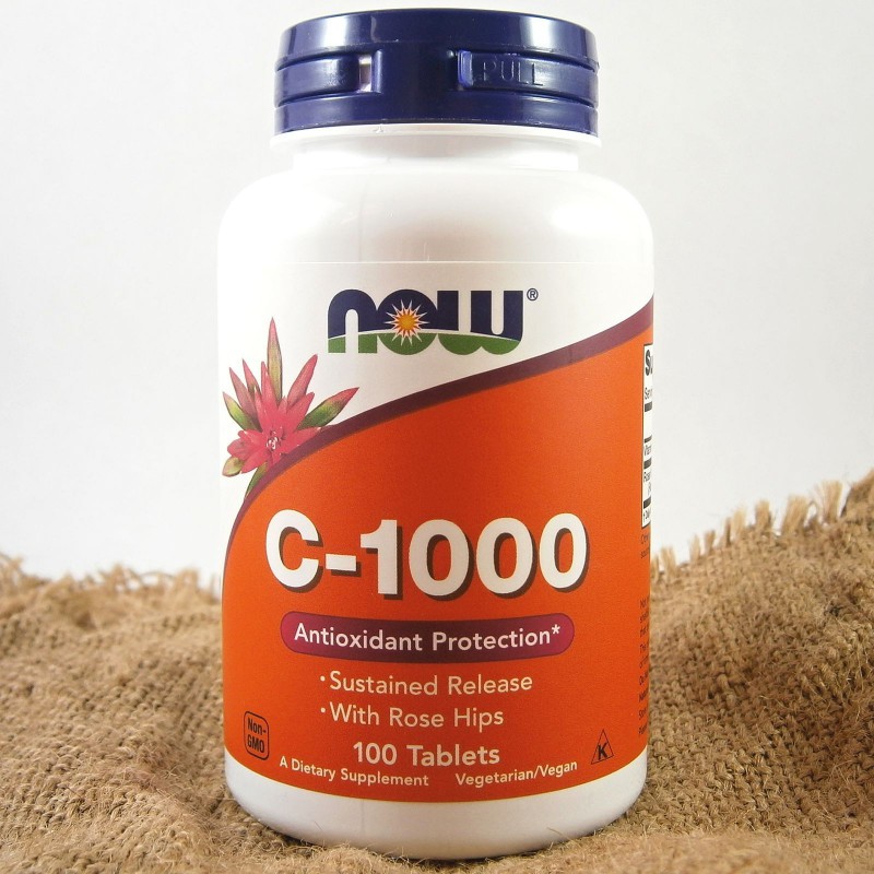 Jual NOW Vitamin C 1000 mg 100 cps/ C-1000 mg 250 tab / C-500 100 caps ...