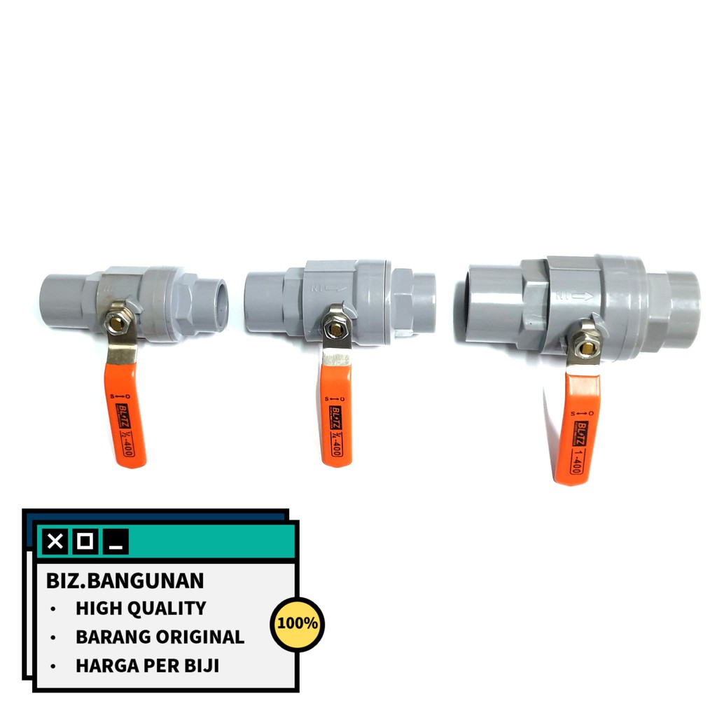 Jual BALL VALVE PVC BLITZ 3/4" INCH GAGANG STAINLESS - BALLVALVE STOP KRAN 3/4 IN | Shopee Indonesia