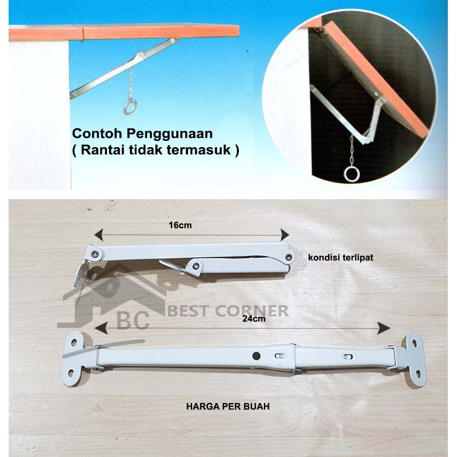 Jual Siku Meja Lipat atau Siku kaki meja lipat atau folding hinges cy ...