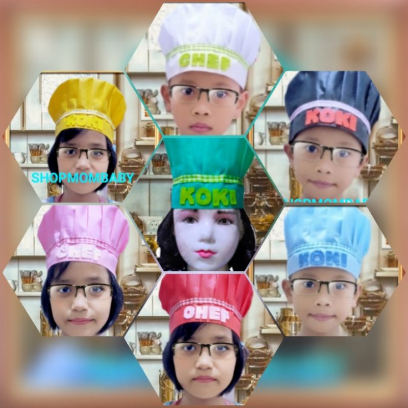 Jual TOPI KOKI CHEF ANAK | Shopee Indonesia
