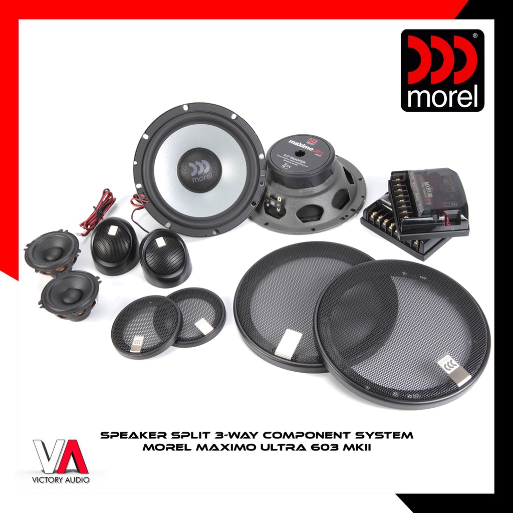 Jual Speaker Split 3-Way Component System MOREL MAXIMO ULTRA 603 MKII 6 ...