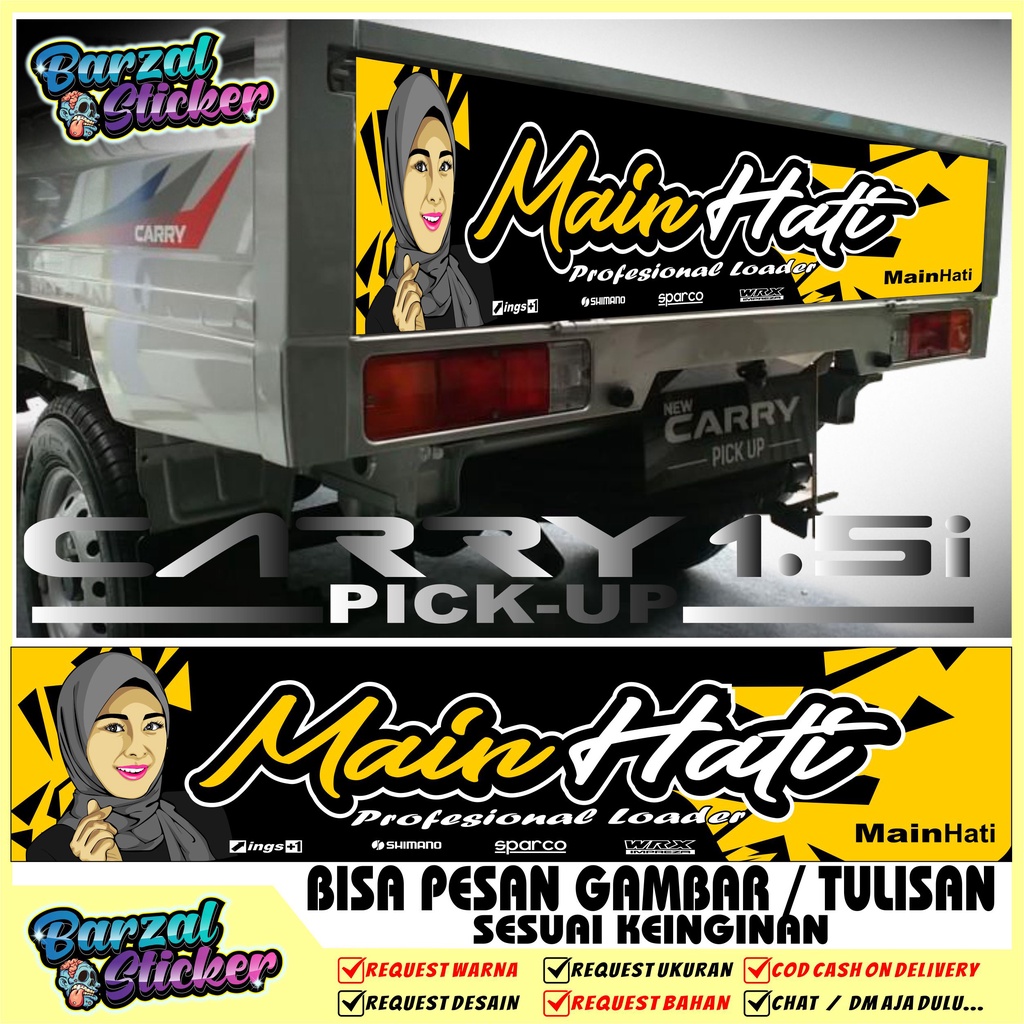 Jual STIKER TABENG CARY EXTRA CARRY FUTURA MAIN HATI / COLT SS / DECAL ...
