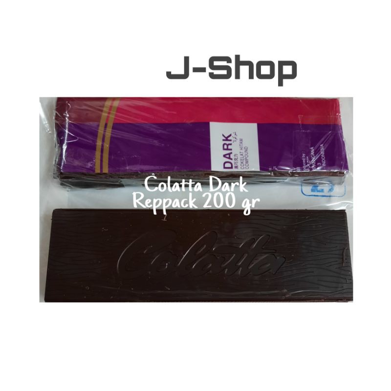 Jual COLATTA DARK 200GR/DCC COLATTA/COKLAT BLOK/COKELAT BATANG DARK ...