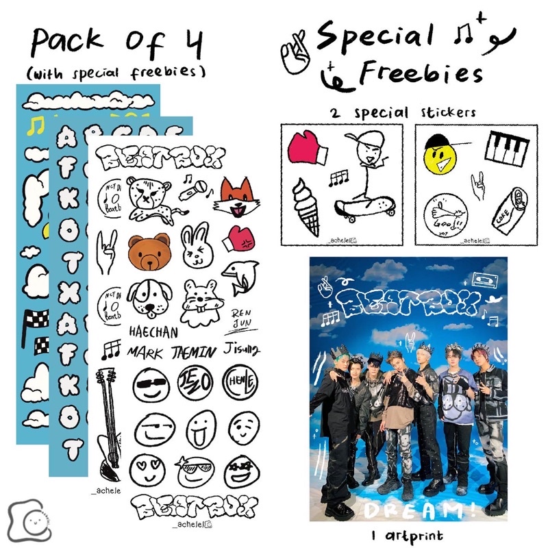Jual Beatbox NCT Dream Stickers Collection | Shopee Indonesia