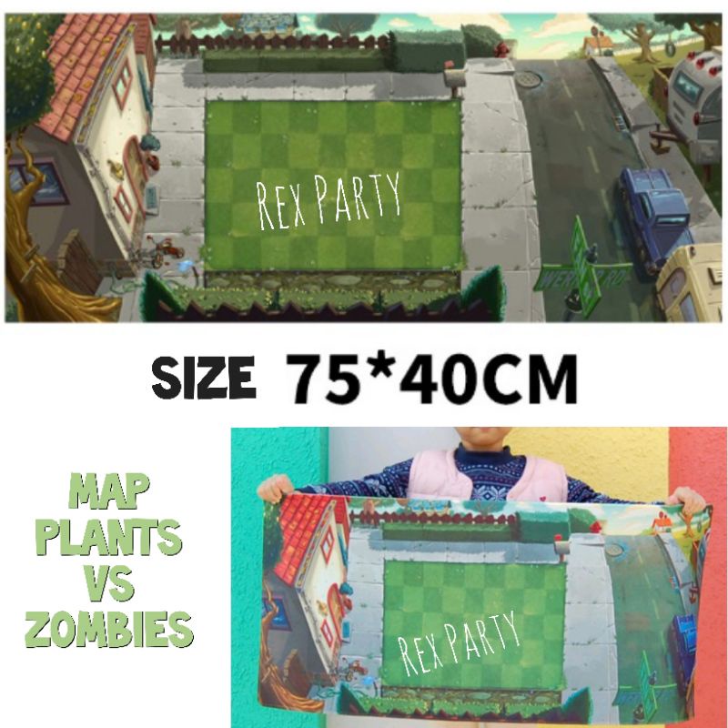 Jual Map Plants vs Zombies/Peta Plants vs Zombies/Alas Main Plants vs ...