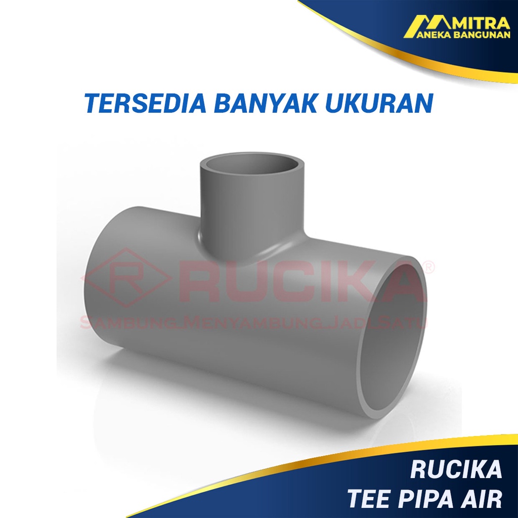 Jual TEE PIPA AIR / SAMBUNGAN PIPA AIR RUCIKA / TE / FITTING PIPA AIR ...