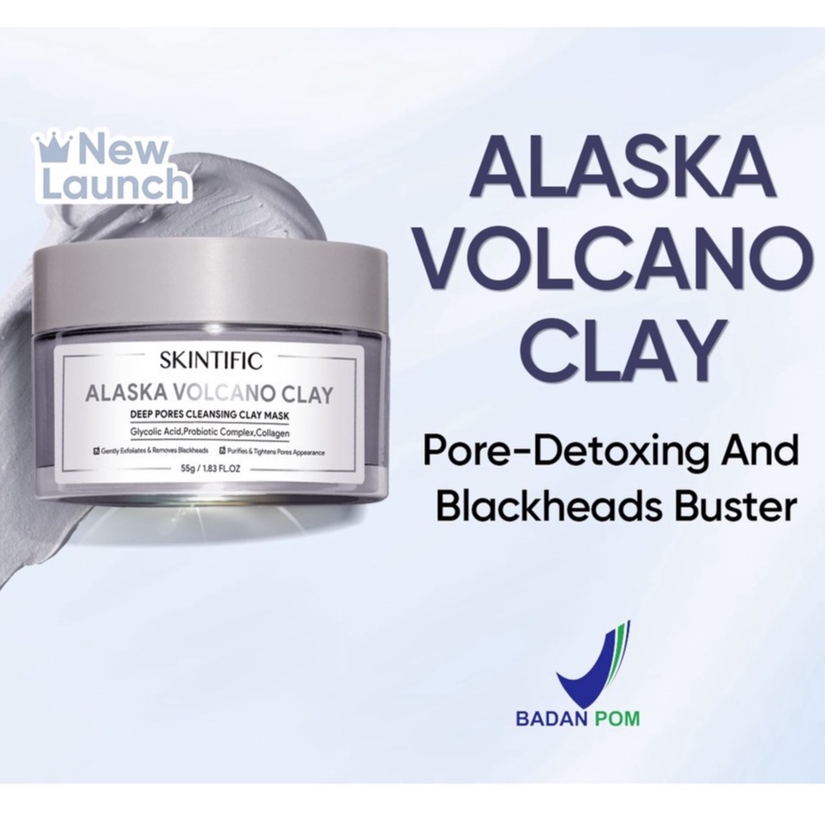 Jual SKINTIFIC Volcano Clay Mask Skintific Alaska Volcano Deep Pores ...