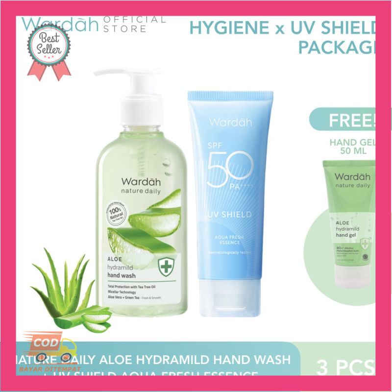 Jual Wardah Hygiene x UV Shield FREE Hand Gel Promo dan Original ...