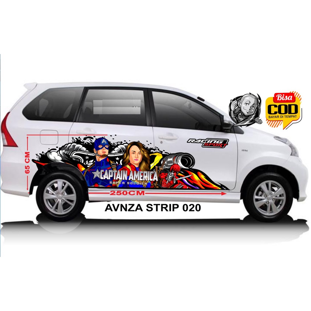 Jual STICKER MOBIL AVANZA XENIA STIKER MOTIF GEAR GARAGE TERBARU ...