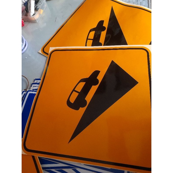 Jual rambu tanda stiker sign jalan naik turun tanjakan tikungan tajam ...