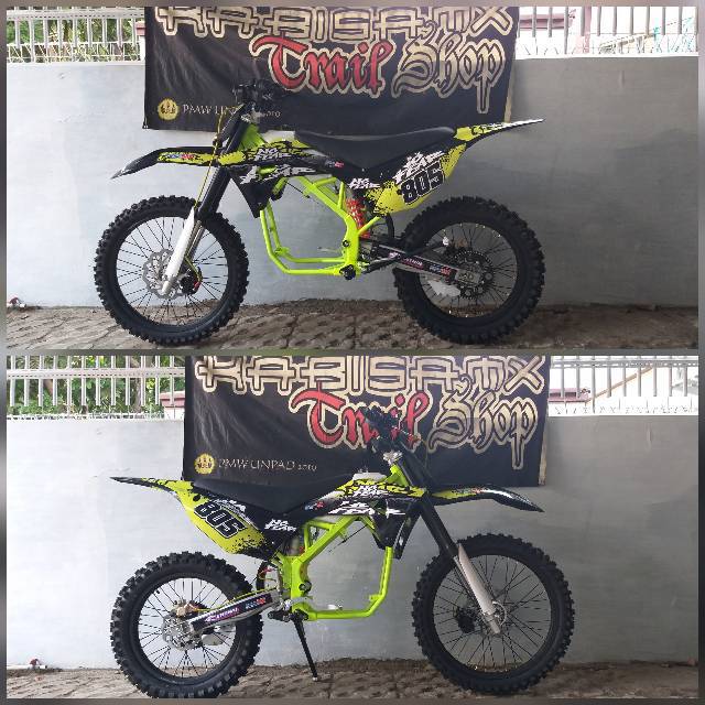 Jual paket modif trail tanpa mesin model klx gordons kaki kaki thailand ...