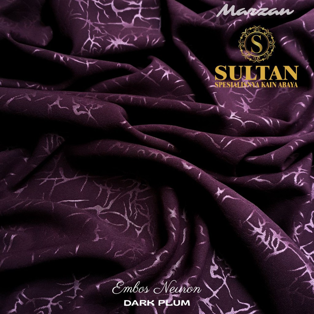 Jual 50CM EMBOS NEURON MAZEN DARK PLUM ANTI UV KAIN ABAYA SULTAN (MEREK ...