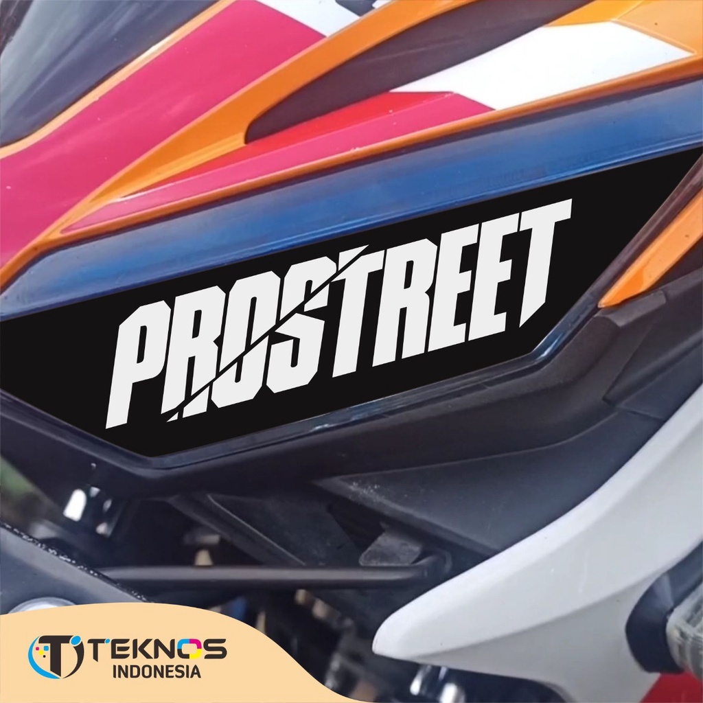 Jual STIKER PROSTREET PUTIH OTOMOTIF CUTTING - STIKER MOTOR - STIKER ...