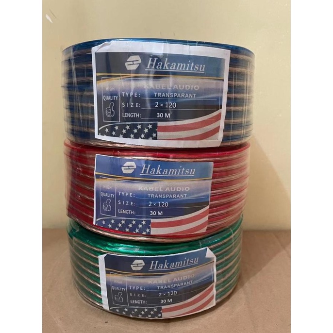 Jual KABEL LISTRIK TRANSPARAN KABEL SERABUT PER ROL 2x120x30Meter ...