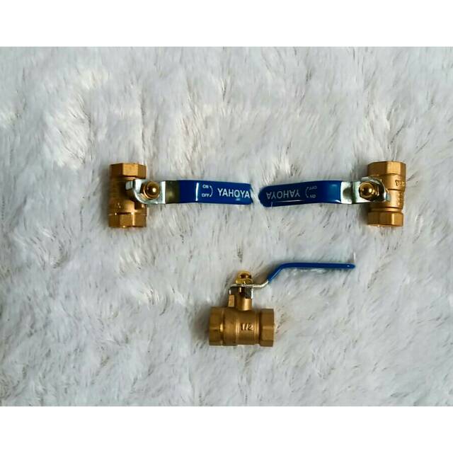 Jual Stop kran kuningan 1/2" / ball valve kuningan 1/2" | Shopee Indonesia
