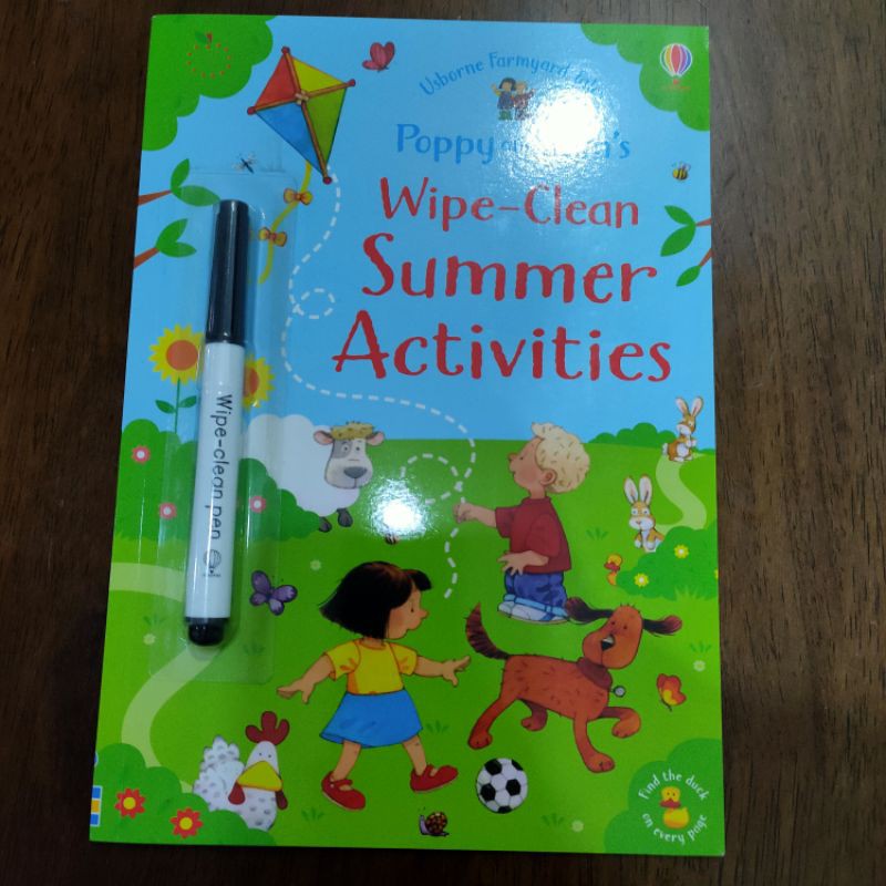 Jual Buku Usborne wipe and clean activity book summer activities ...
