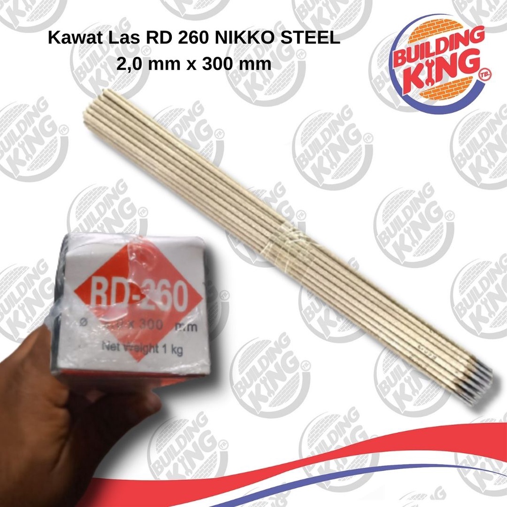 Jual Kawat Las NIKKO STEEL RD 260 2,0 mm x 300 mm Kawat Las Elektroda 1 Kg | Shopee Indonesia