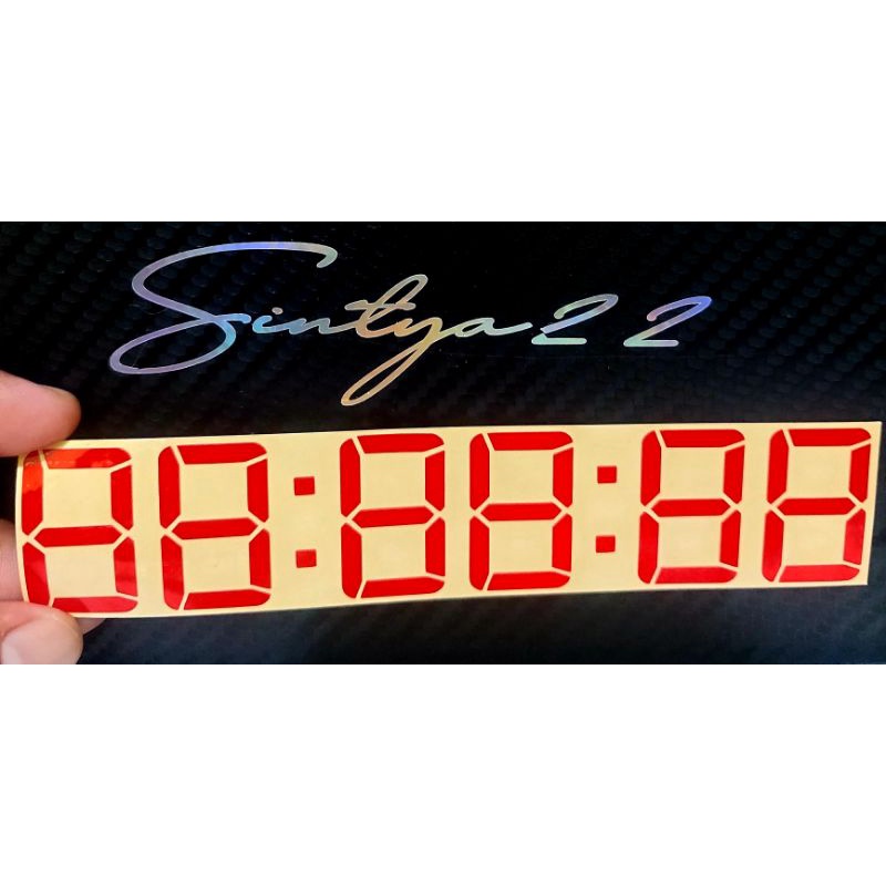 Jual Sticker huruf/angka jam digital stiker cutting | Shopee Indonesia