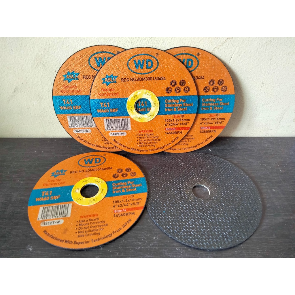 Jual mata gerinda potong besi/ cutting tipis WD 4" inch | Shopee Indonesia