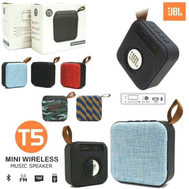 Jual Speaker Bluetooth Mini JBL T5 Wireless Music | Shopee Indonesia