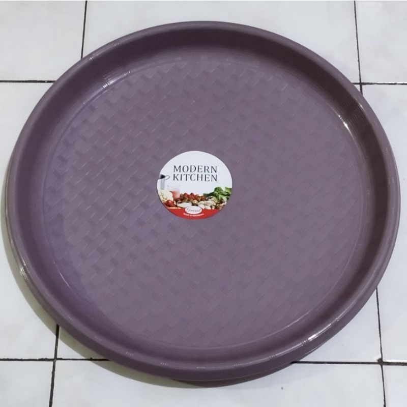 Jual TAMPAH PLASTIK BESAR MODEL ANYAMAN DIAMETER 48 CM BAHAN PLASTIK ...