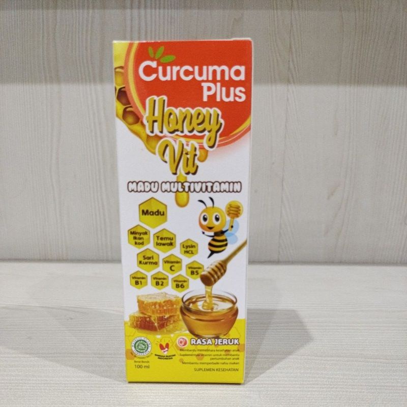 Jual CURCUMA Plus Honey VIT 100ml Rasa Jeruk/Original Madu Multivitamin ...