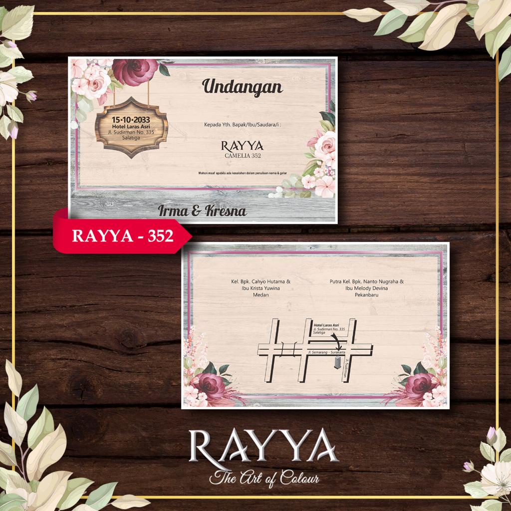 Jual [COD] Blangko RAYYA 352 ( FREE FILE SETTING CORELDRAW ) RAYYA352 ...